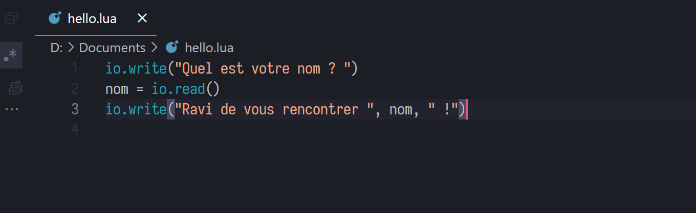 Utiliser Lua dans Visual Studio Code · Aurélien Dos Santos